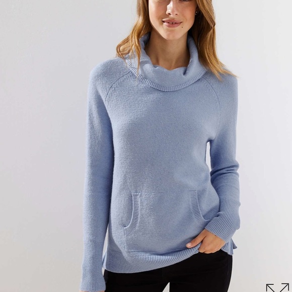 LOFT | Sweaters | Super Soft Baby Blue Turtle Neck | Poshmark